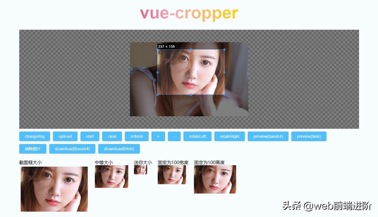 超优雅 Vue 图片裁剪组件Vue-Cropper - 乐耶园