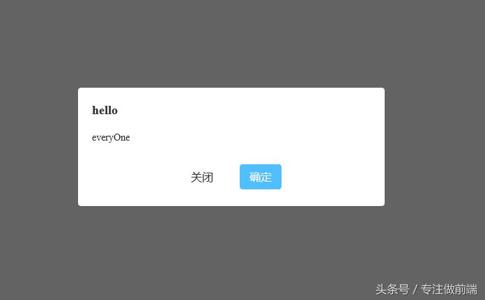 基于vue.JS的弹窗组件——messagebox.js - 乐耶园