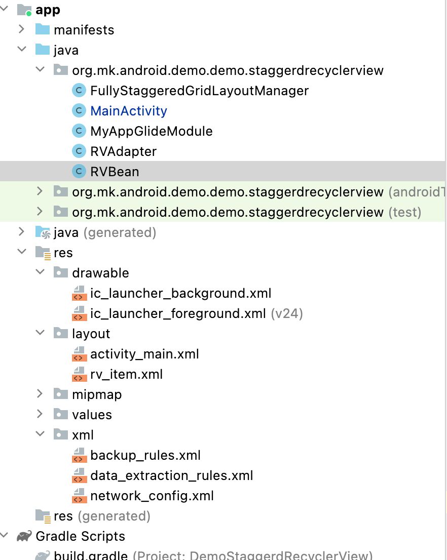 Android入门之使用RecyclerView完美实现瀑布流界面详解 - 乐耶园