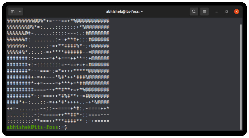 在 Linux 终端将图像转换成 ASCII 艺术 - 乐耶园